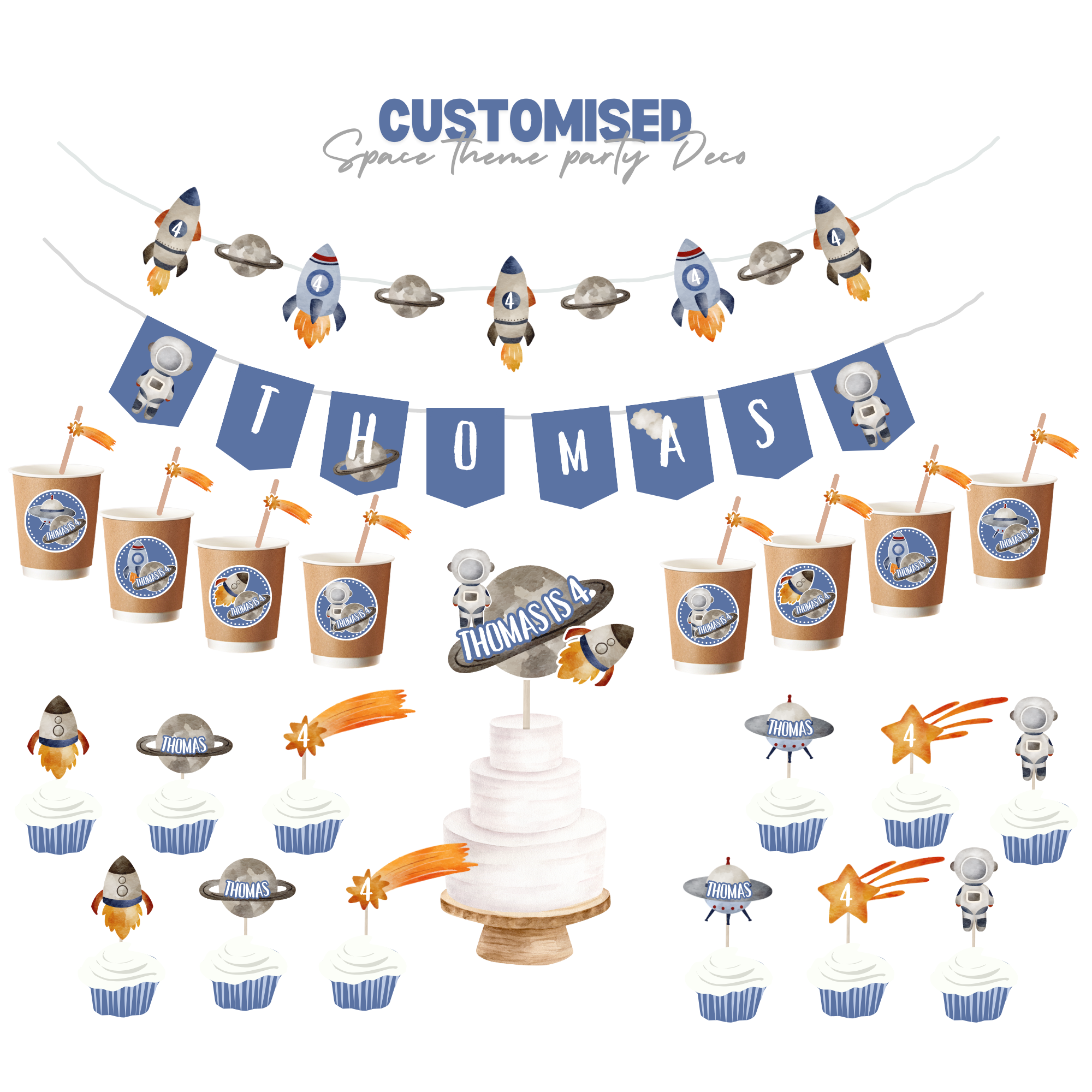 Personalised Party Decor - Space – Fun Force