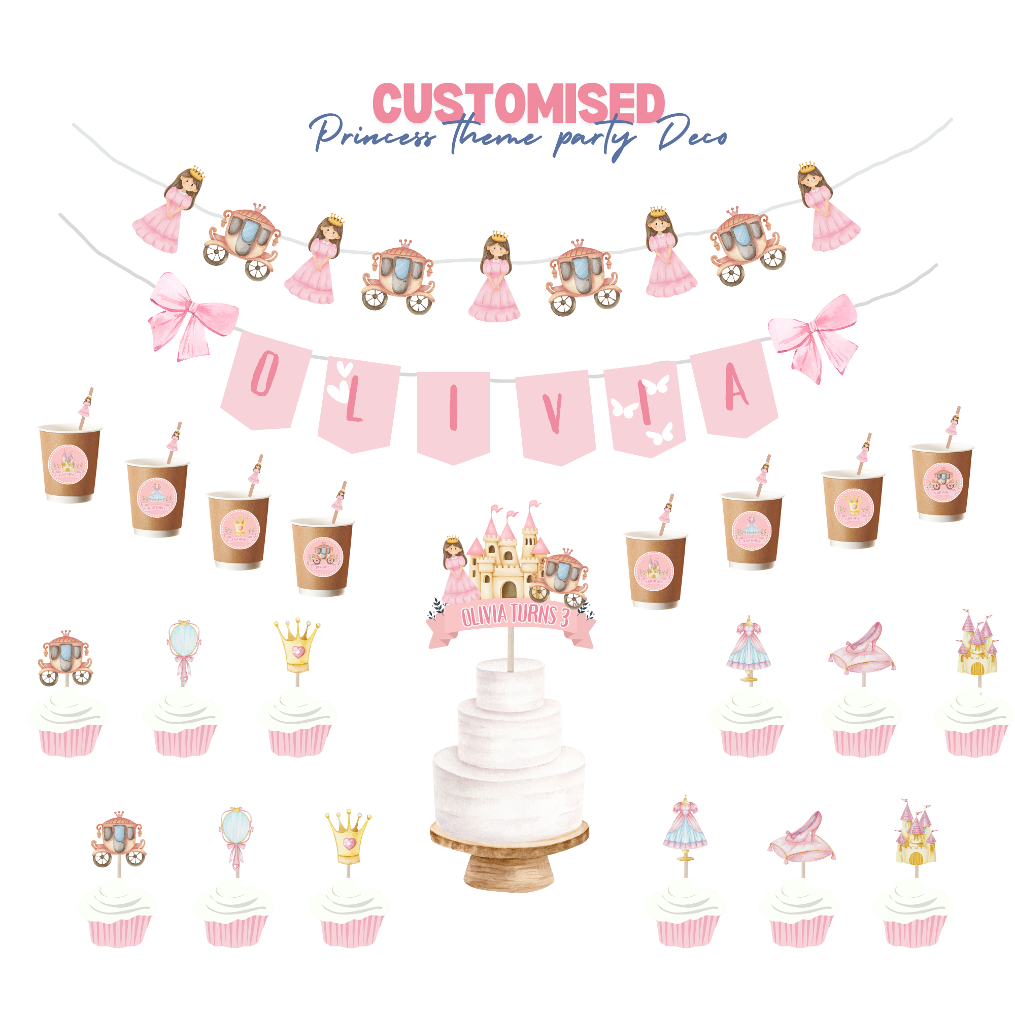 Personalised Party Decor - Princess – Fun Force