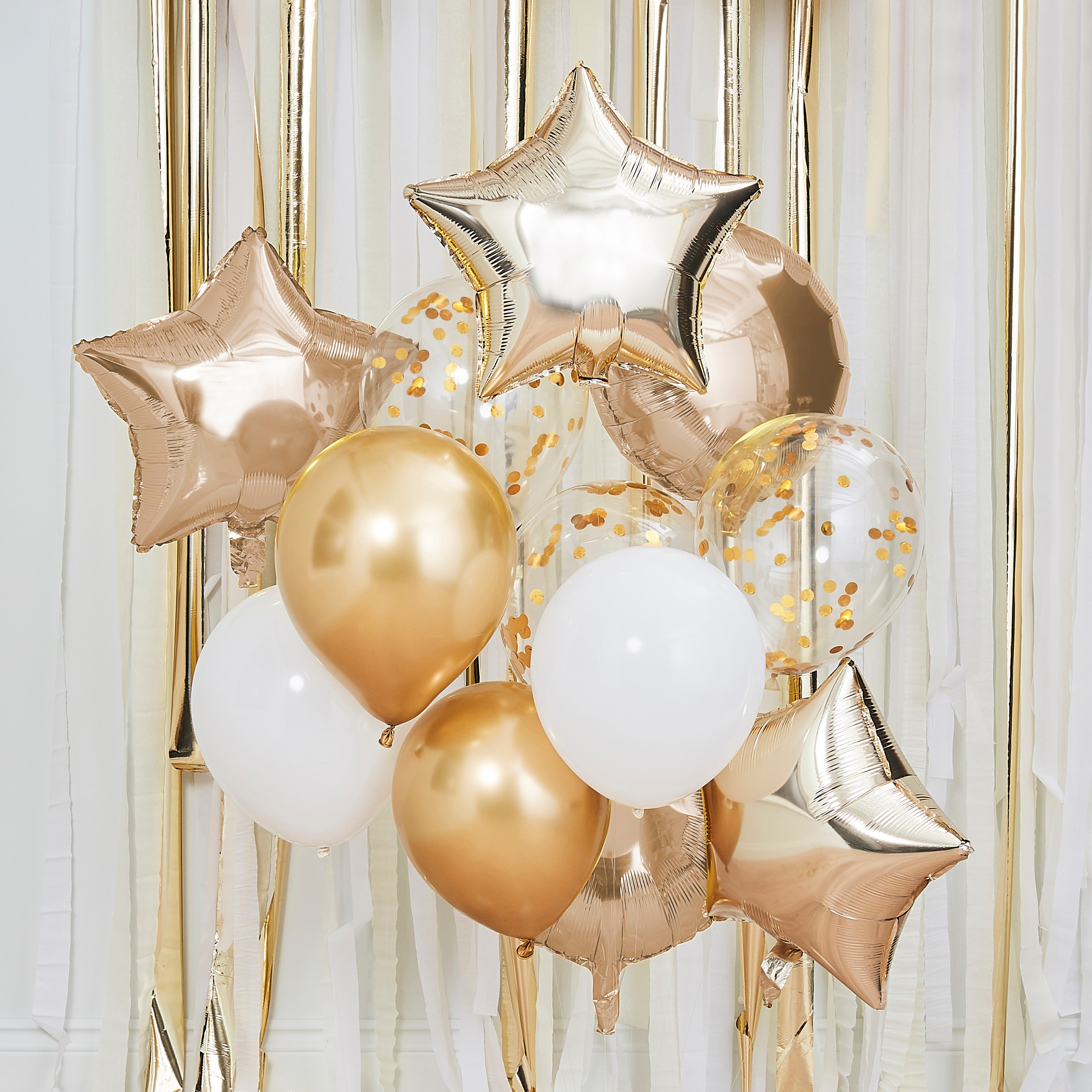 Metallic Gold Balloons Bundle – Fun Force